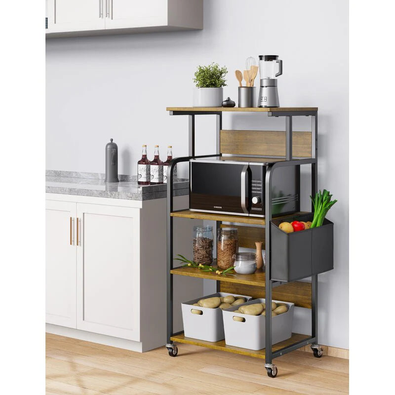 Federico Kitchen Moving Trolley Rack | Metallics Home – Metallics-Home